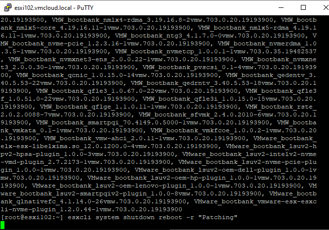 How to Patch ESXi Host with CLI – vmcloud.pl