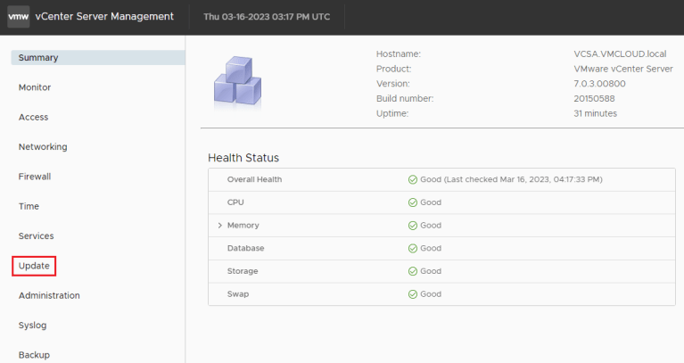 How to Patch vCenter Server Appliance – vmcloud.pl