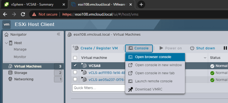 How to Reset vCenter Server Appliance Root Password – vmcloud.pl