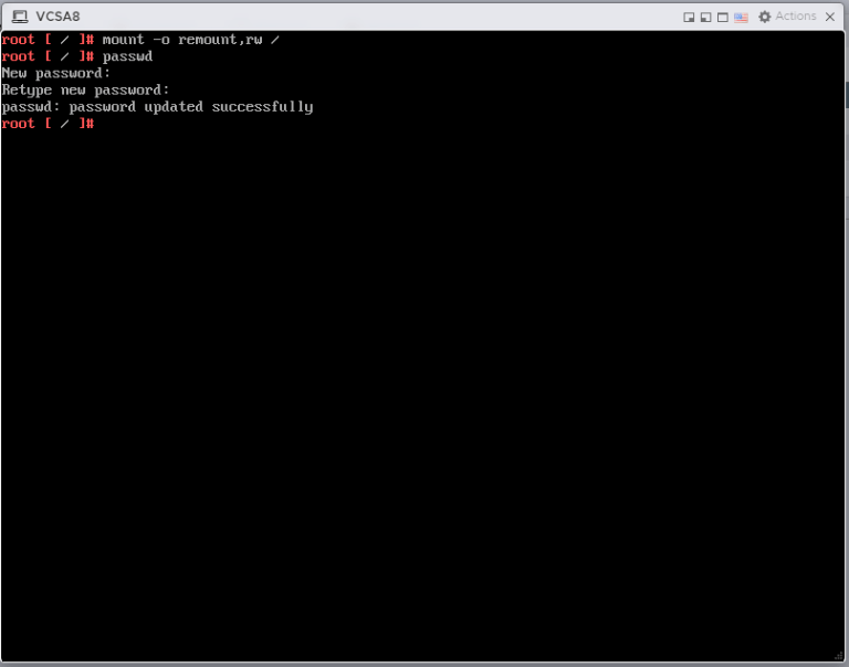 How to Reset vCenter Server Appliance Root Password – vmcloud.pl