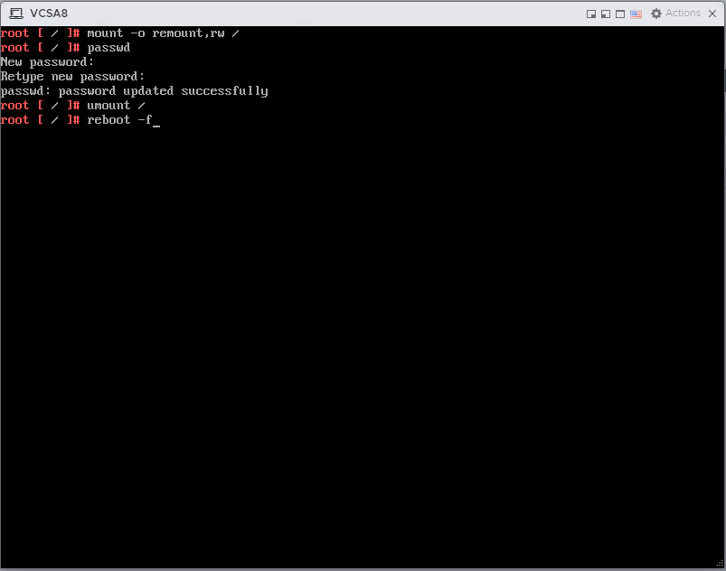 How to Reset vCenter Server Appliance Root Password – vmcloud.pl