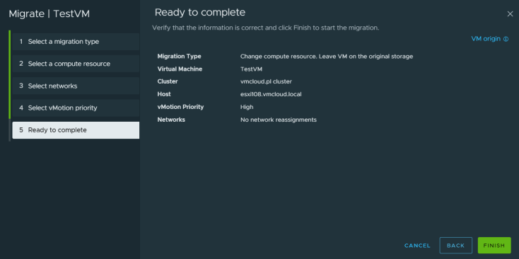 How to Configure vMotion in VMware vSphere – vmcloud.pl