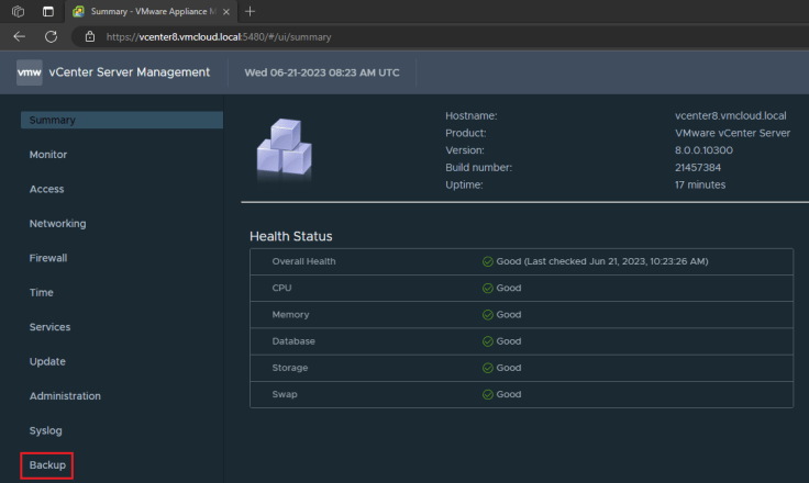 How to Backup vCenter Server – vmcloud.pl