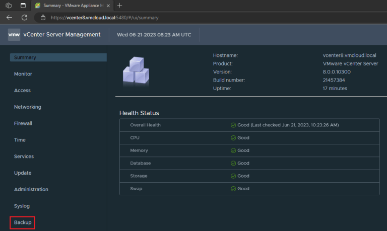 How to Backup vCenter Server – vmcloud.pl