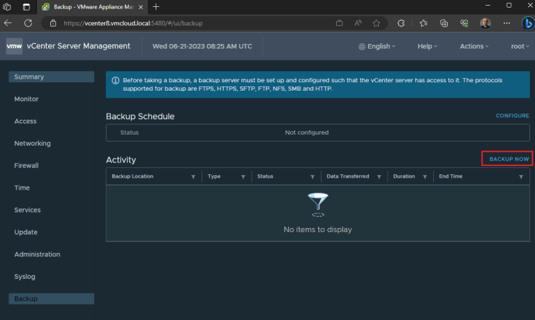 How to Backup vCenter Server – vmcloud.pl