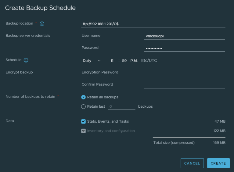 How to Backup vCenter Server – vmcloud.pl