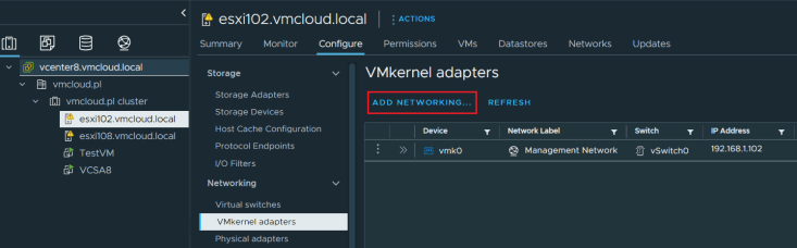 How to Configure vMotion in VMware vSphere – vmcloud.pl
