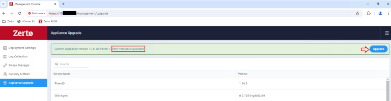 How to Upgrade Zerto 10 Using an Offline Bundle – vmcloud.pl